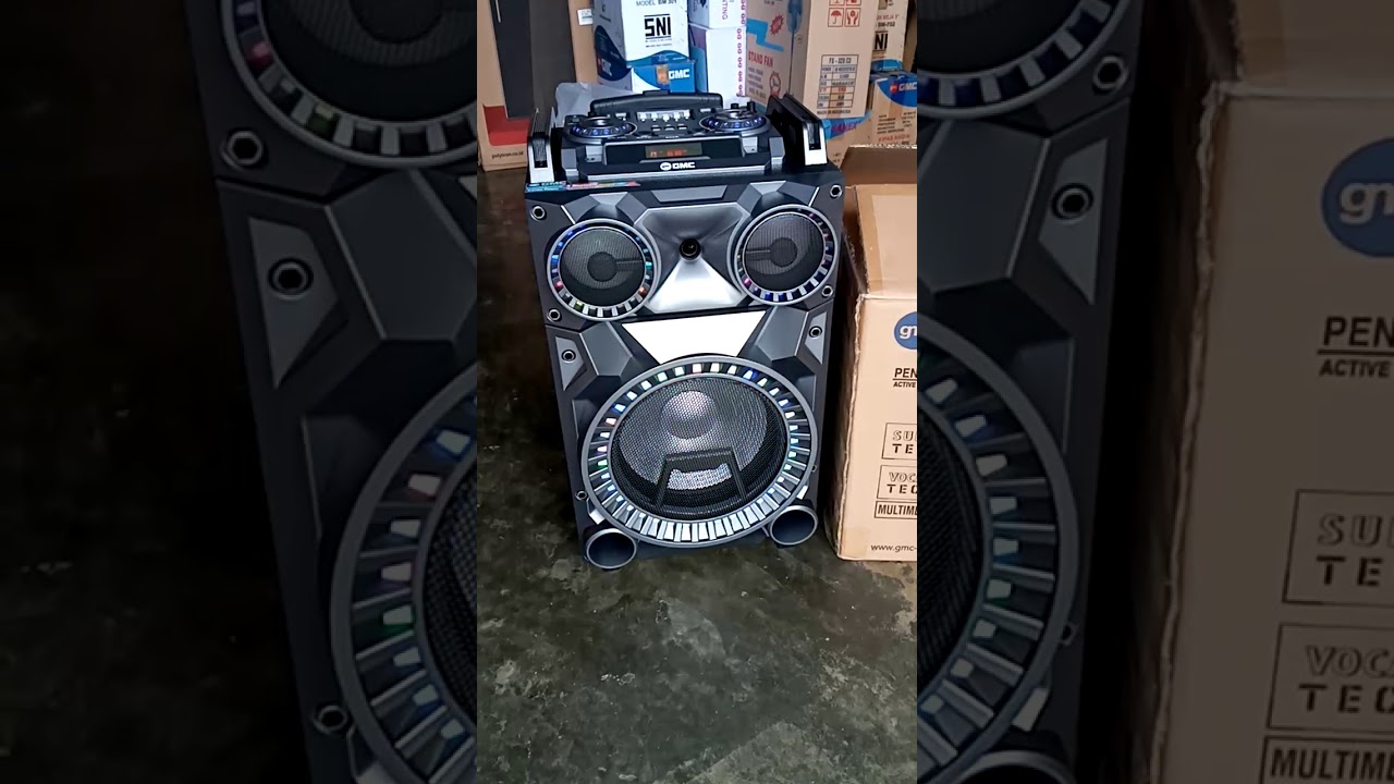 speaker wirrless 12 inc gmc 899b 250 watt rms.sangar mamend 1 mic yach ...