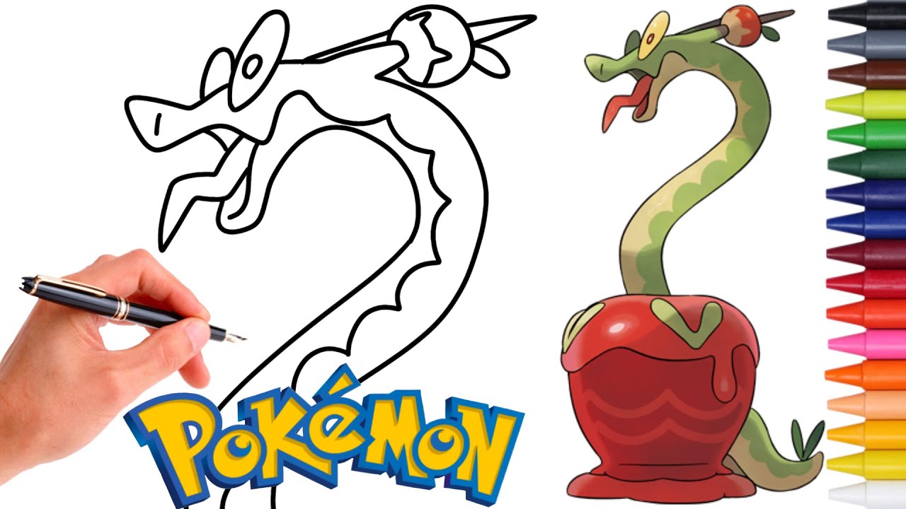 Como Desenhar o POKÉMON HYDRAPPLE #1019 | geração 9 - YouTube