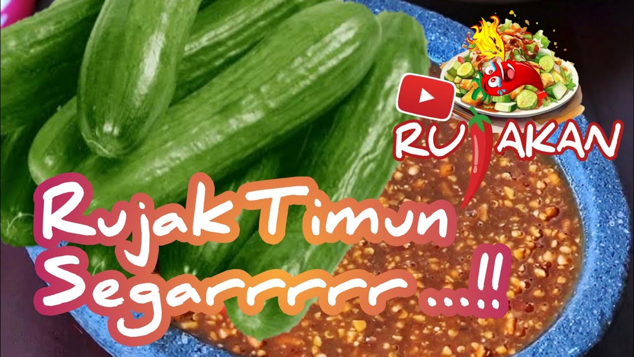 Rujak Timun Memang Segar ,Apalagi Di cocol Dengan Sambal Kacang ...