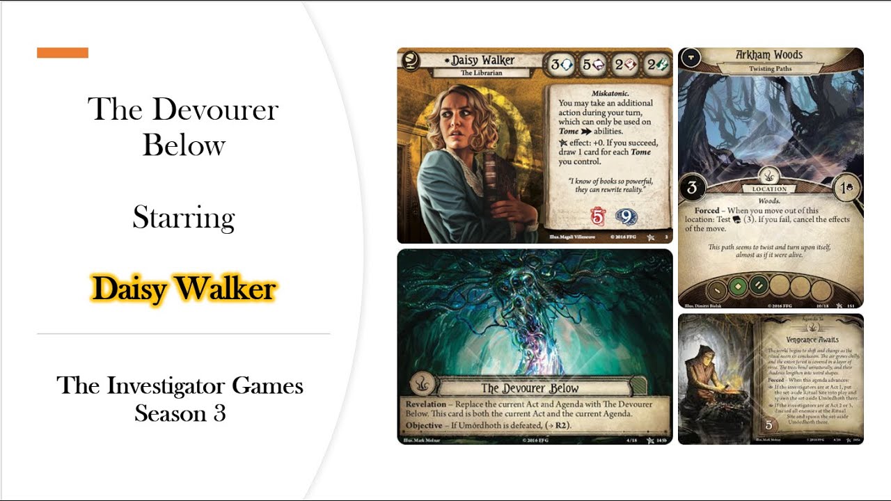 Arkham Horror LCG. The Devourer Below. Part 2. Daisy Walker - YouTube