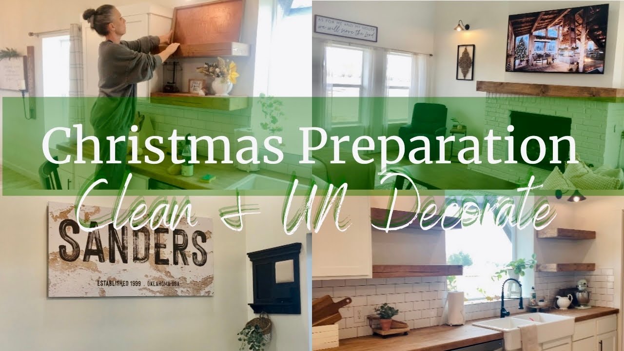 Christmas Preparation|Clean and UN Decorate | Mini Christmas Decor Haul ...