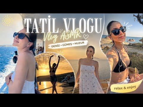 [Türkçe Asmr] Gökçeada Tatilim ⛰️ Vlog ASMR