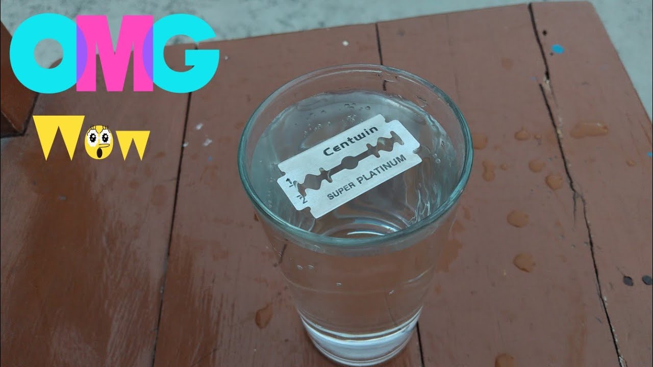 What?? The blade is floating in the water wow! How is it possible ...