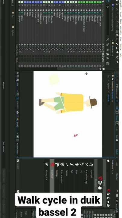Walk Cycle in Duik Bassel || After Effects - YouTube