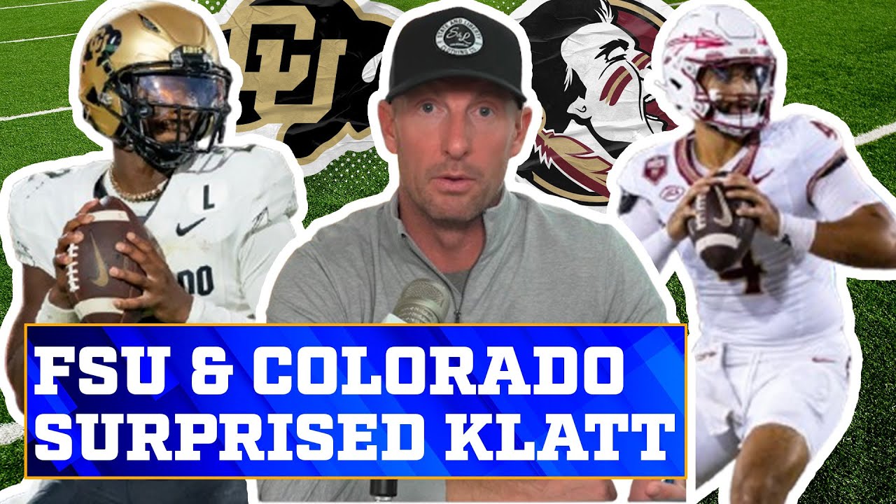 Colorado & Florida State in Klatt’s surprises a month into the season ...