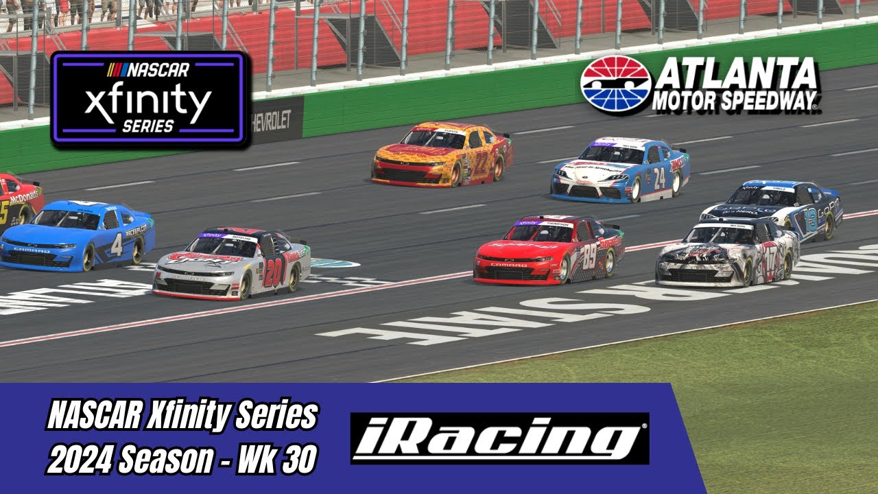 NASCAR iRacing Xfinity Series at Atlanta Motor Speedway - YouTube