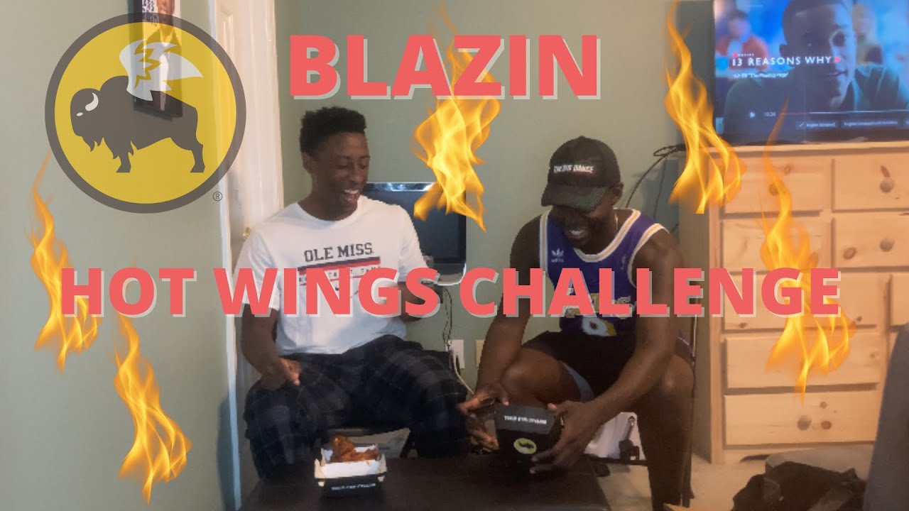 FIVE BLAZIN WINGS IN FIVE MINUTES CHALLENGE WITH BRO || BDUBS - YouTube