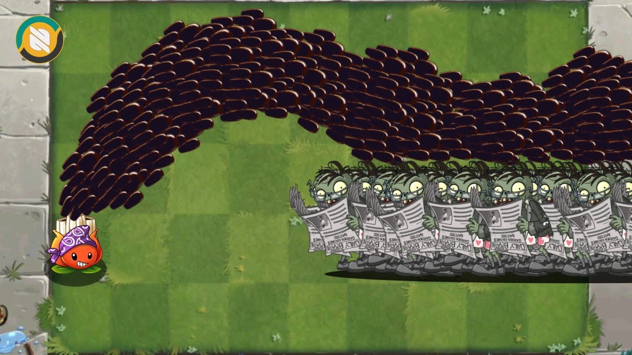 Pvz 2 100 Plants Max Level Vs 150 Newspaper Zombie !! Plants Vs Zombies ...