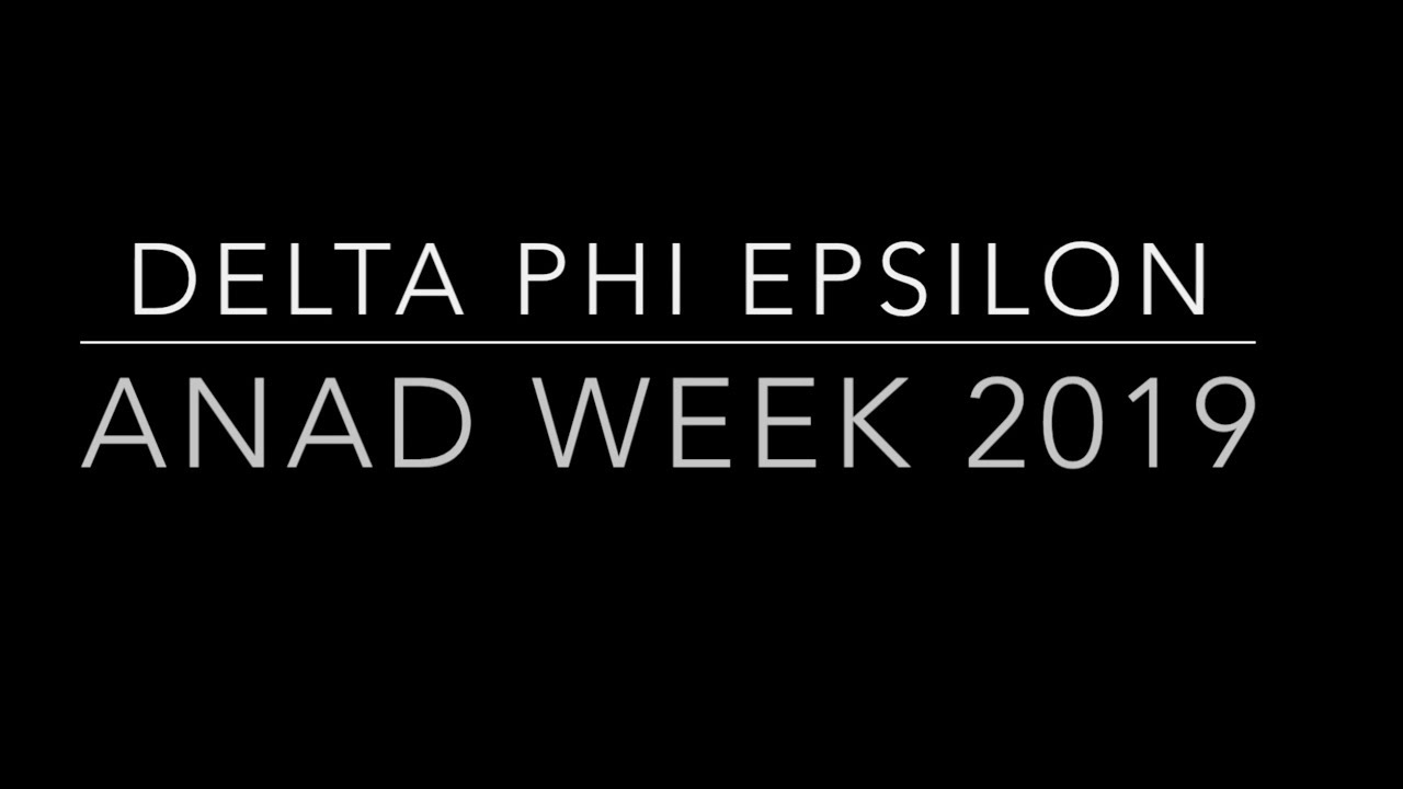 Delta Phi Epsilon Kutztown ANAD Week 2019 - YouTube