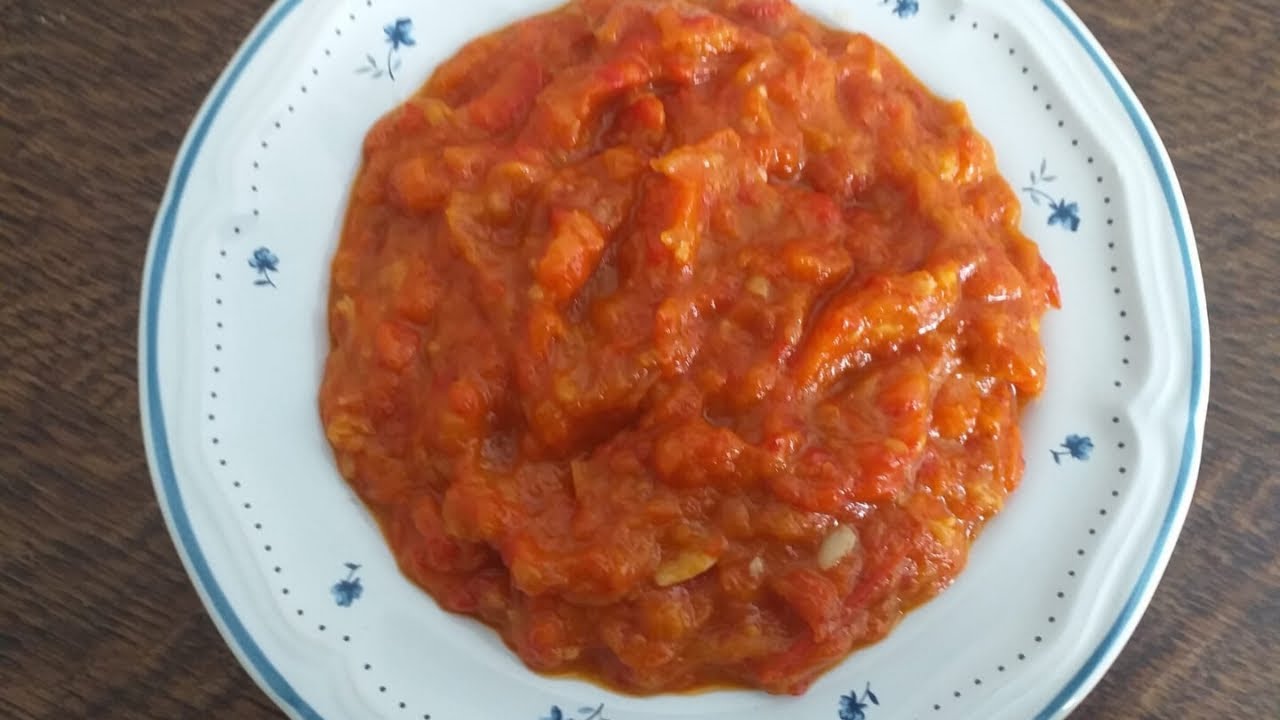 Recette poivrons rouge || Felfla algérienne || FACILE ET RAPIDE - YouTube