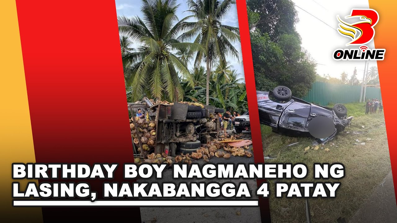 Birthday Boy nagmaneho ng lasing, nakabangga 4 patay - YouTube