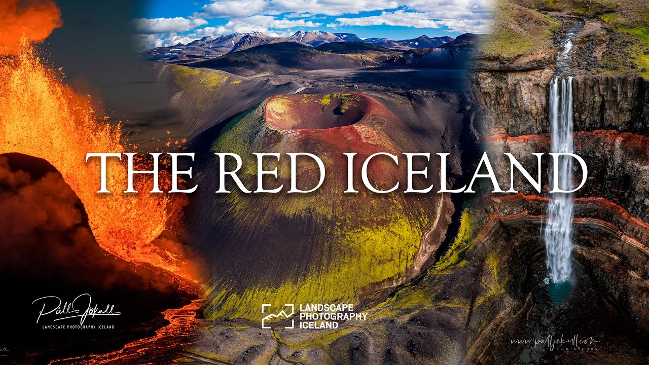 The Red Iceland - 4K Cinematic Aerial view of red mountains - YouTube