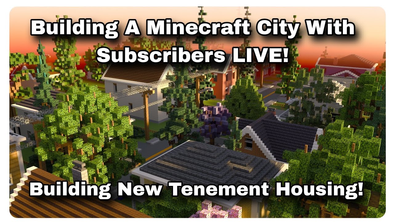 Building Victorian Tenements in my Minecraft City live! - YouTube