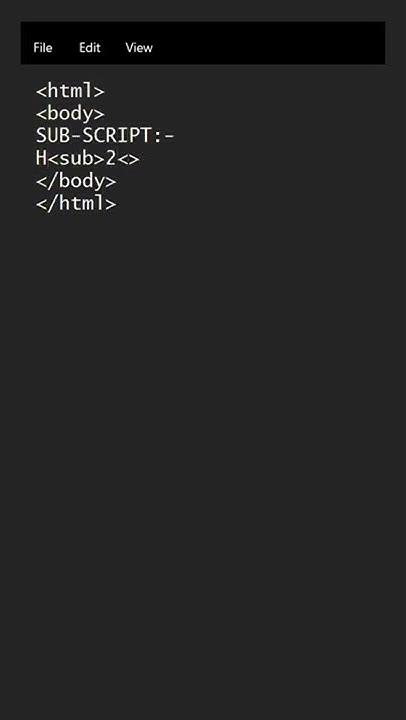 Learn HTML ।। Sub-script tag।। HTML for beginners - YouTube