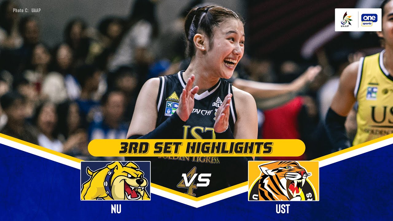 NU vs. UST | SET 3 GAME HIGHLIGHTS | UAAP SEASON 87 WOMEN’S VOLLEYBALL ...
