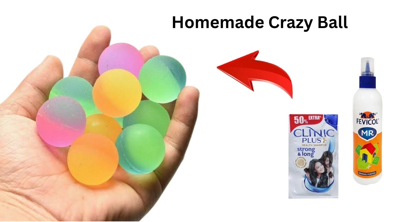 DIY Homemade Crazy Ball | Super Bouncy Ball at Home| How to Make Crazy ...