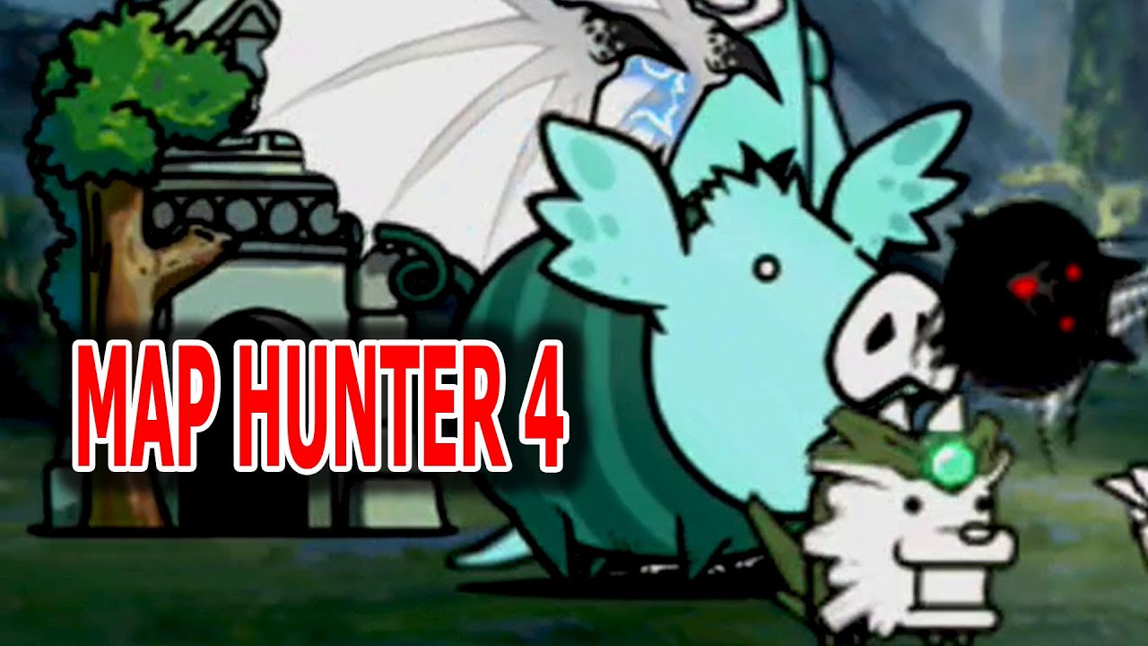 The Battle Cats - Map Hunter 4: Stage 1, 3, 4, 5 - YouTube