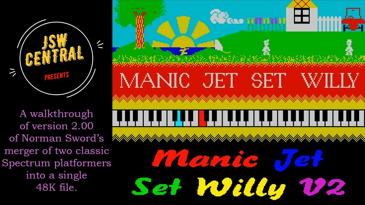 Manic Jet Set Willy v. 2.00 walkthrough | ZX Spectrum | JSWCL-168 - YouTube