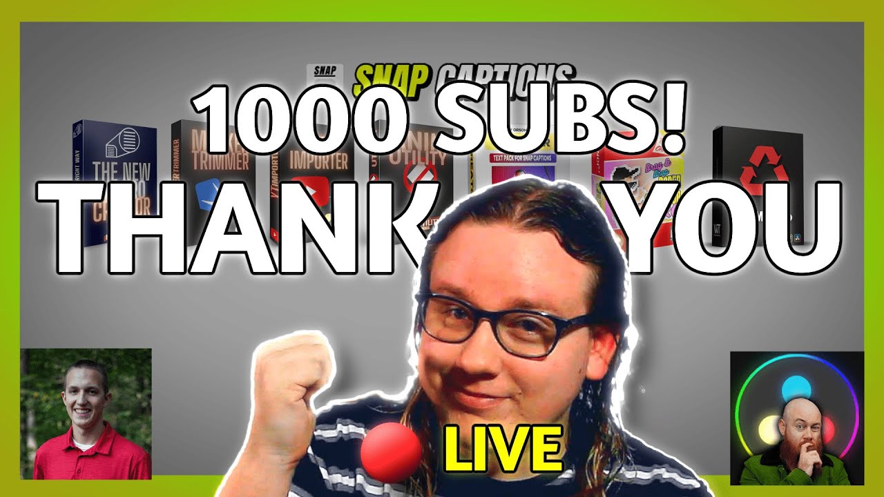 The 1000 Subscriber LIVE STREAM | THANK YOU ALL SO MUCH! - YouTube