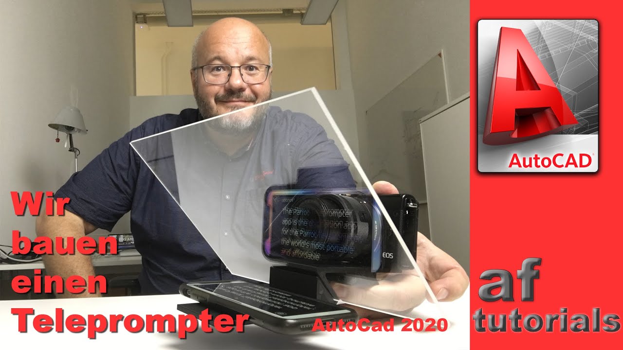 Wir bauen einen Teleprompter - Design, 3D Modell, Druck und Test ...