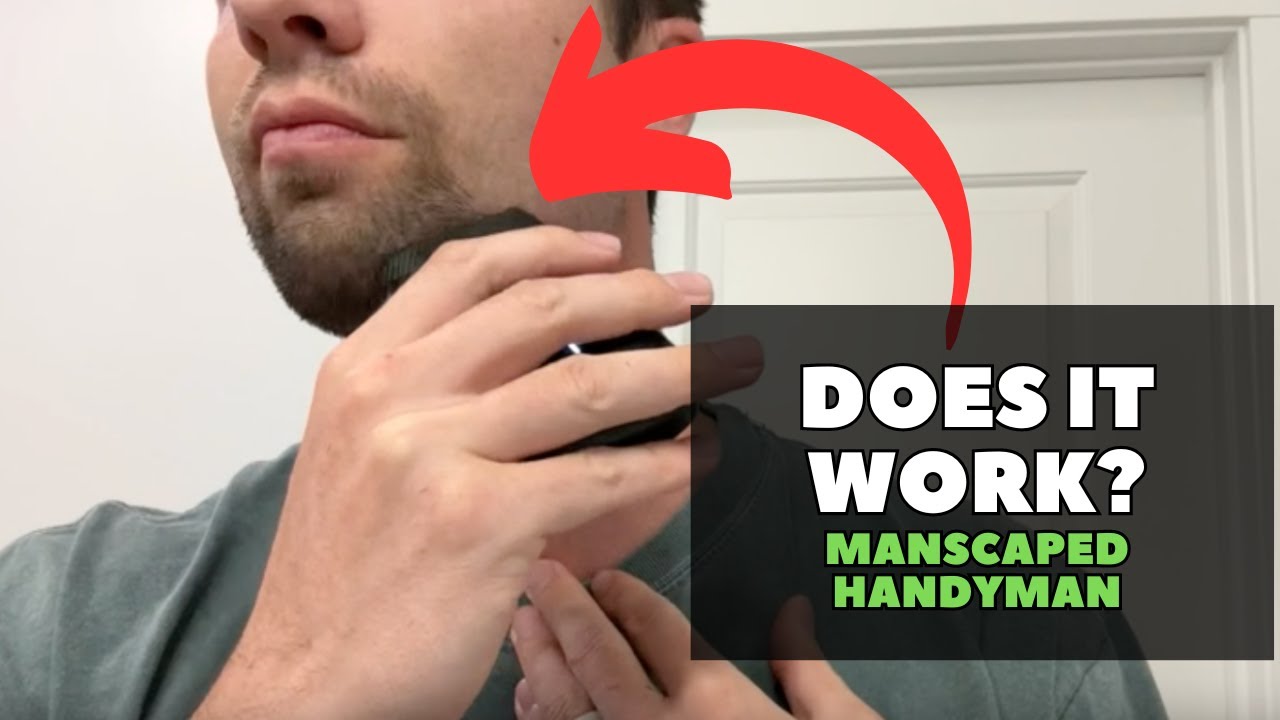 Testing Manscape The Handyman Face Shaver (Honest Review) - YouTube