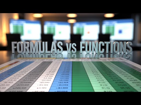 Formula vs Function in Excel - YouTube