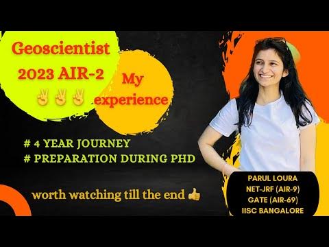 Geoscientist 2023 AIR-2||Preparation during PhD||My experience||4 Year journey||GS Preparation ...