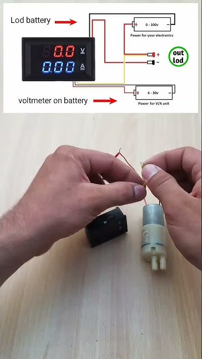 DC volt + ampere meter digital #short - YouTube