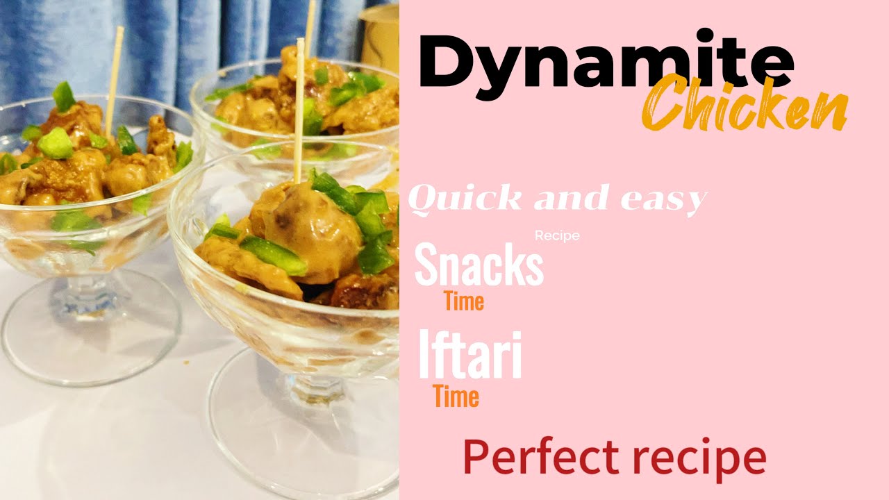Dynamite Chicken Recipe ||starter recipe||how to make dynamitechicken ...