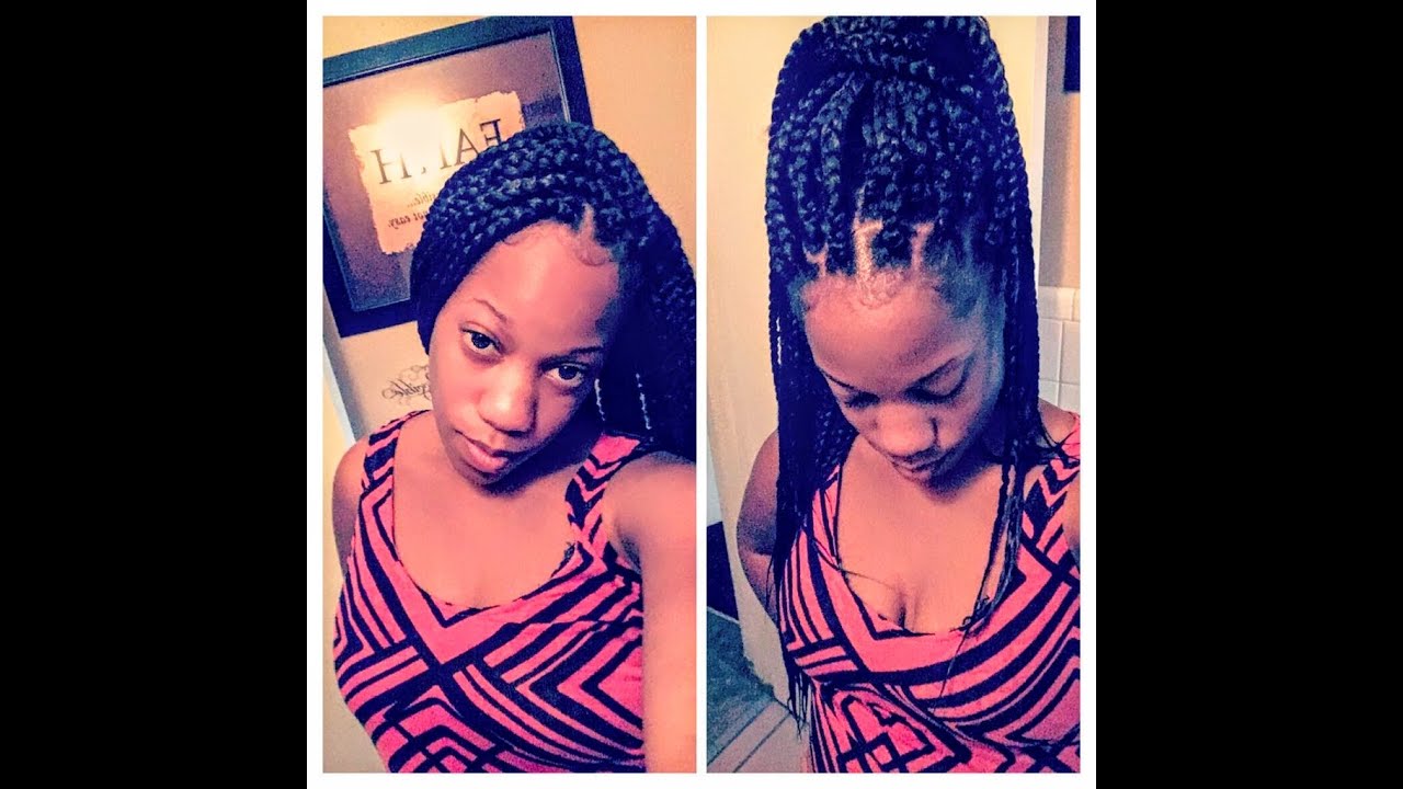 $8 Easy DIY Crochet Box Braids for Beginners (Rubber band method) Hide ...