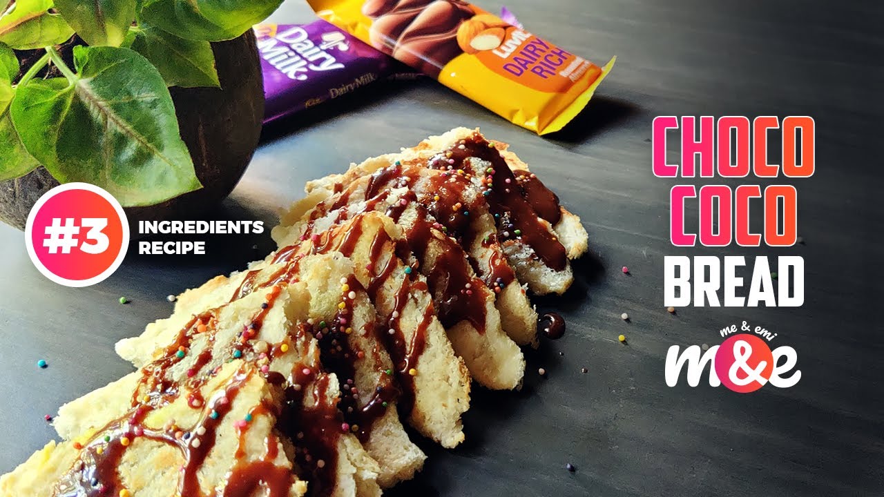 Choco coco bread | Chocolate stuffed bread | Bread snack recipes ...