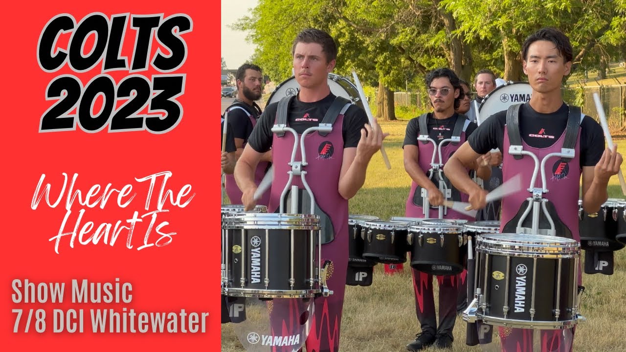 Colts Drumline 2023 - Show Music - 7/8 DCI Whitewater, WI - YouTube