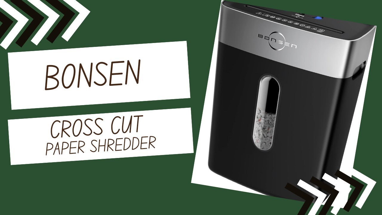 Bonsen Cross Cut Paper Shredder | Review - YouTube