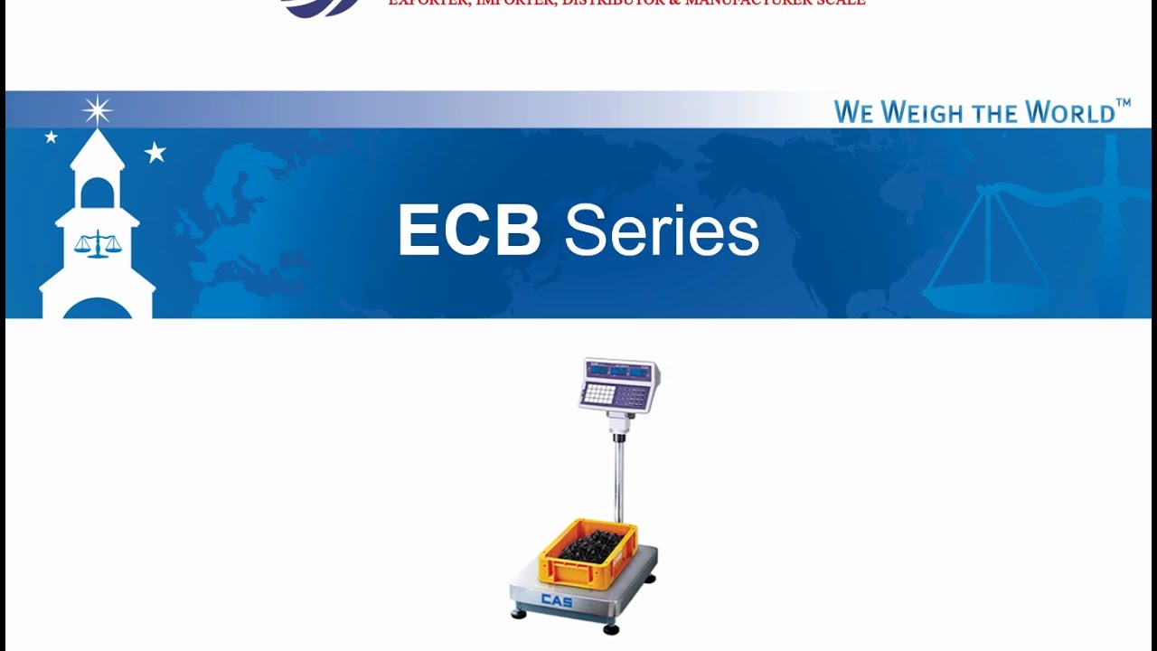 CAS Counting Scale ECB Series - Timbangan Digital - YouTube