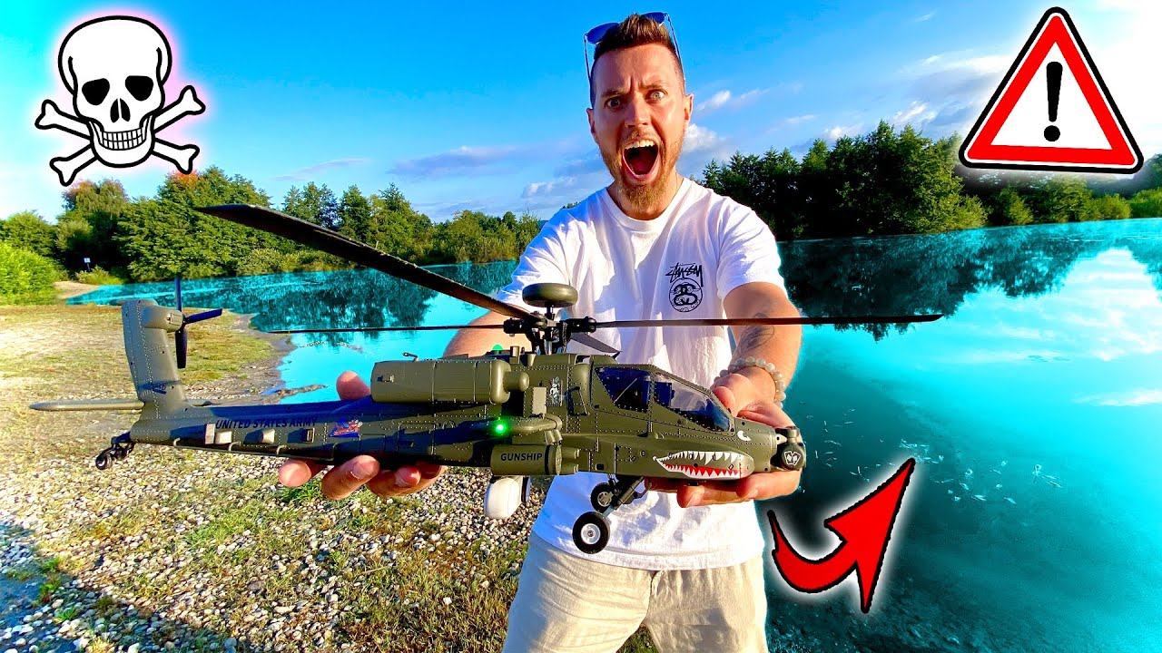 Ich fliege mit dem MILITÄR HUBSCHRAUBER über WASSER und STÜRZE WIEDER ...