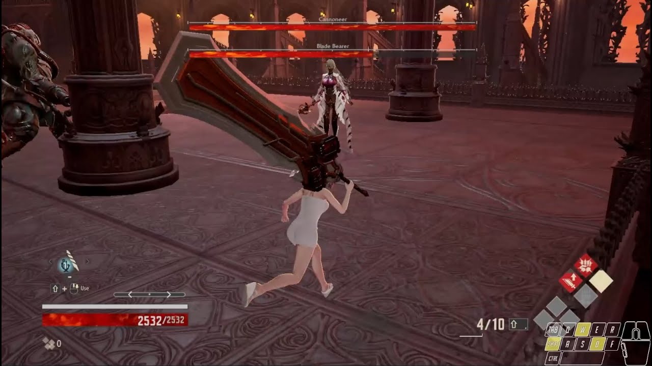 Code Vein: Cannonner and Blade Bearer, no hit taken, no parry, normal mobility - YouTube