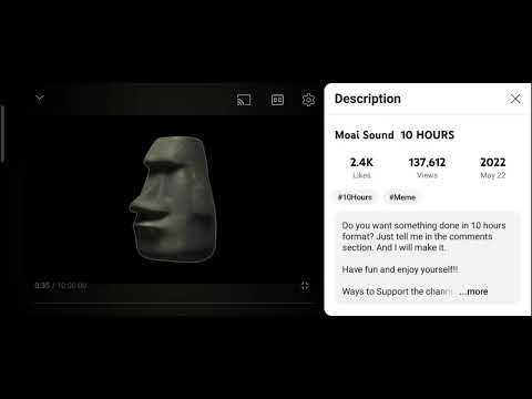 Moai sounds pitched down - YouTube