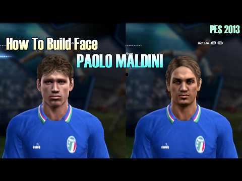 How To Build Face Paolo Maldini on PES 2013