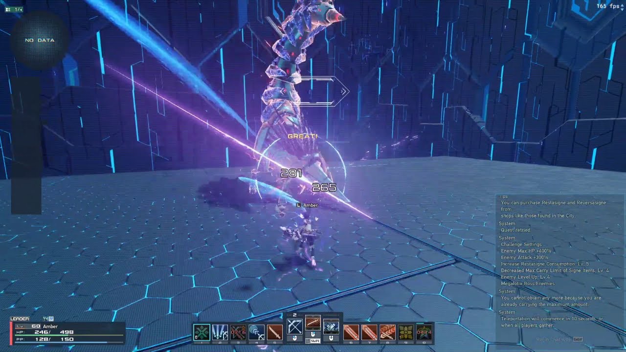 [PSO2:NGS] Crazy Tail - Rank 2 Solo with All Modifiers Br/Te (10:11 ...