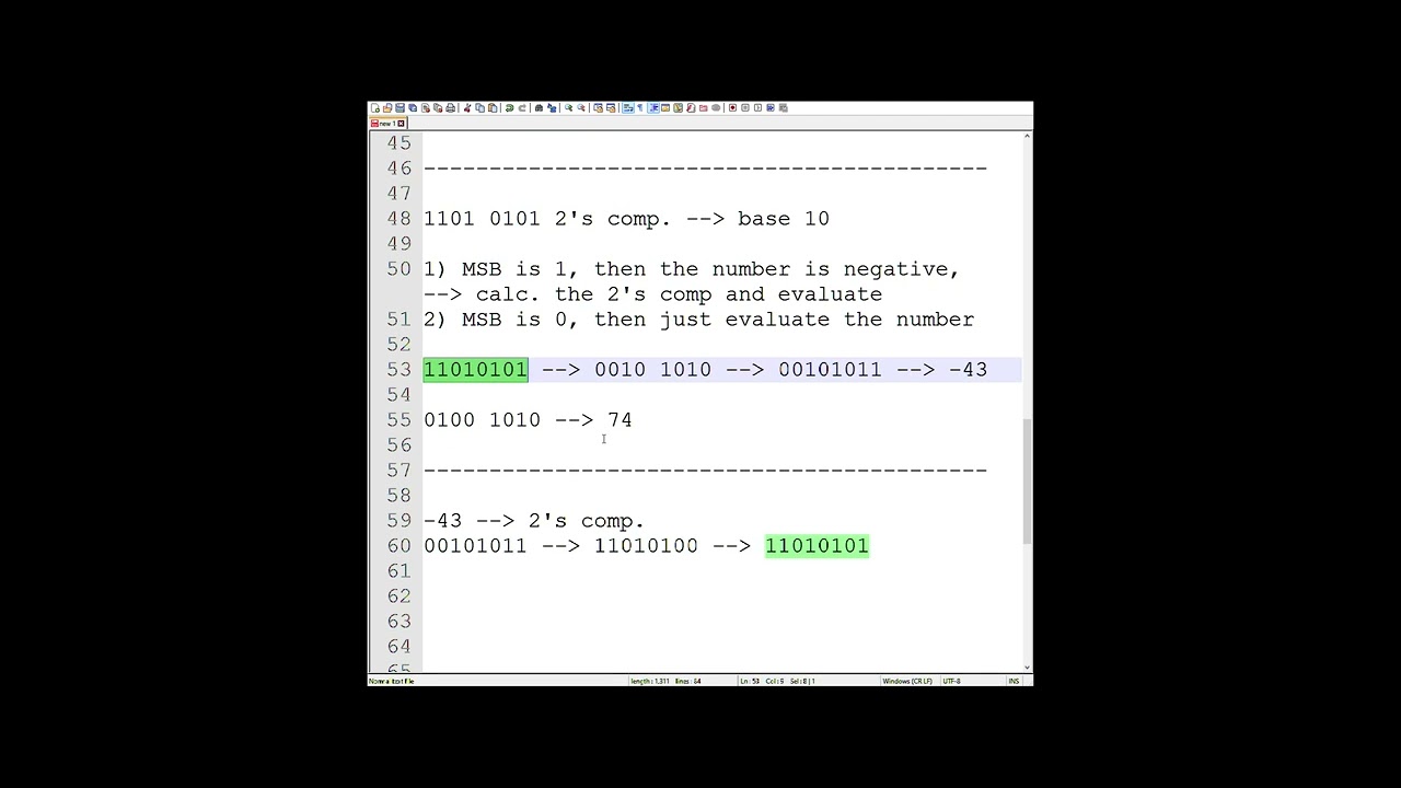 Two's complement, explained! Part 2 - YouTube