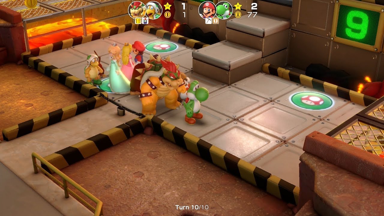 Super Mario Party Partner Party #88 Gold Rush Mine Mario & Yoshi vs ...