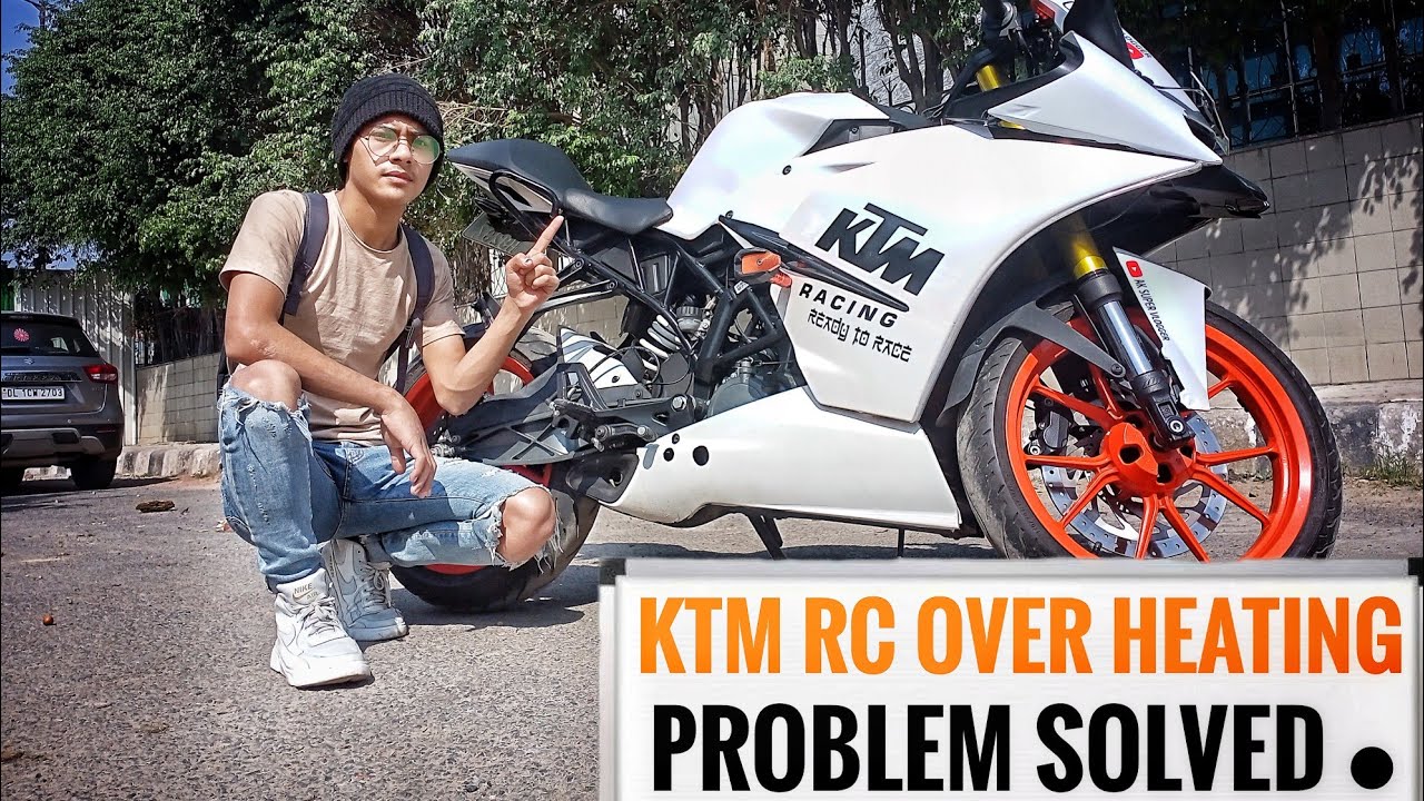 KTM RC overheating problem solved 😎 || all sports bike overheating ...