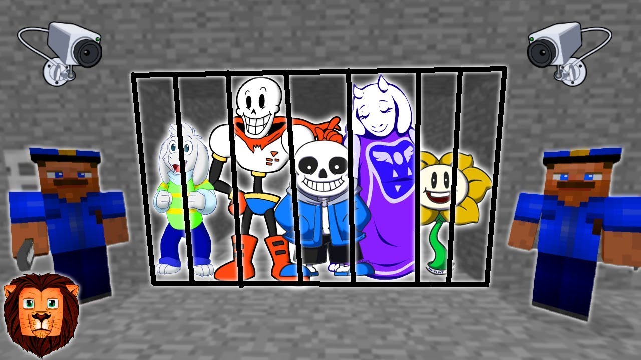 UNDERTALE PRESOS (MINECRAFT PRISON ESCAPE) | MINECRAFT ESCAPA DE LA ...