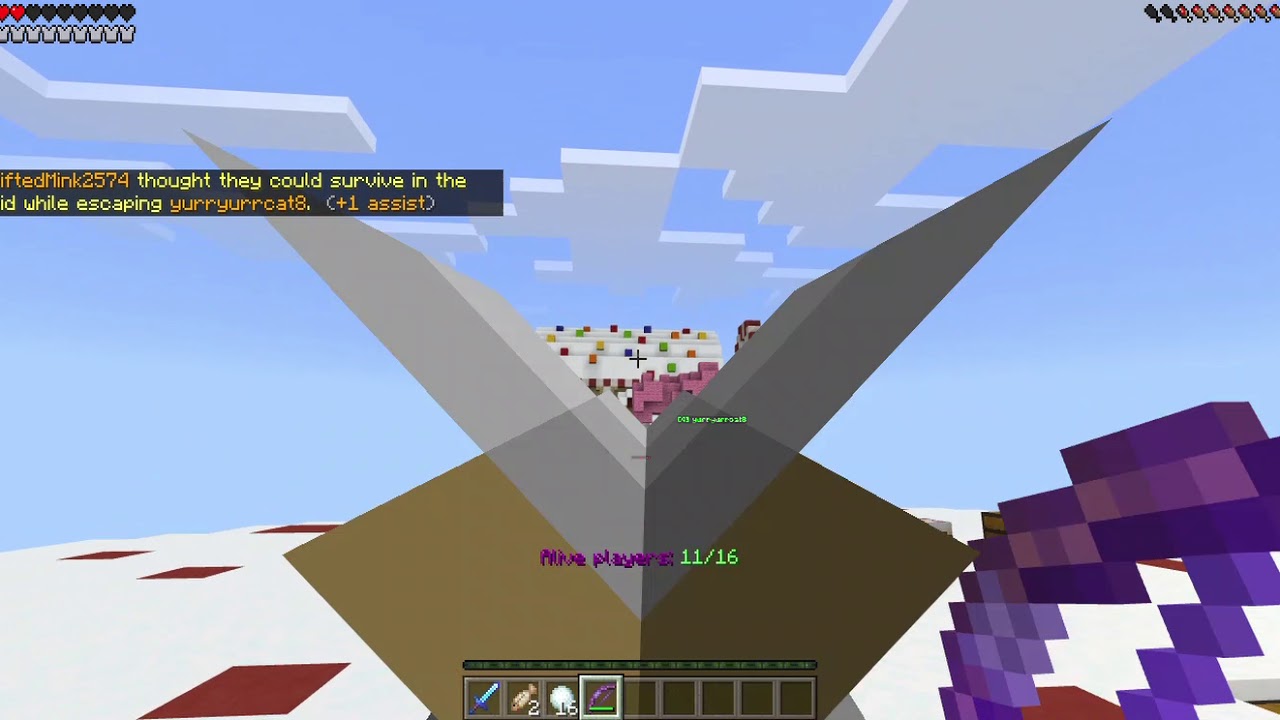 Playing Sky Wars In Minecraft - YouTube