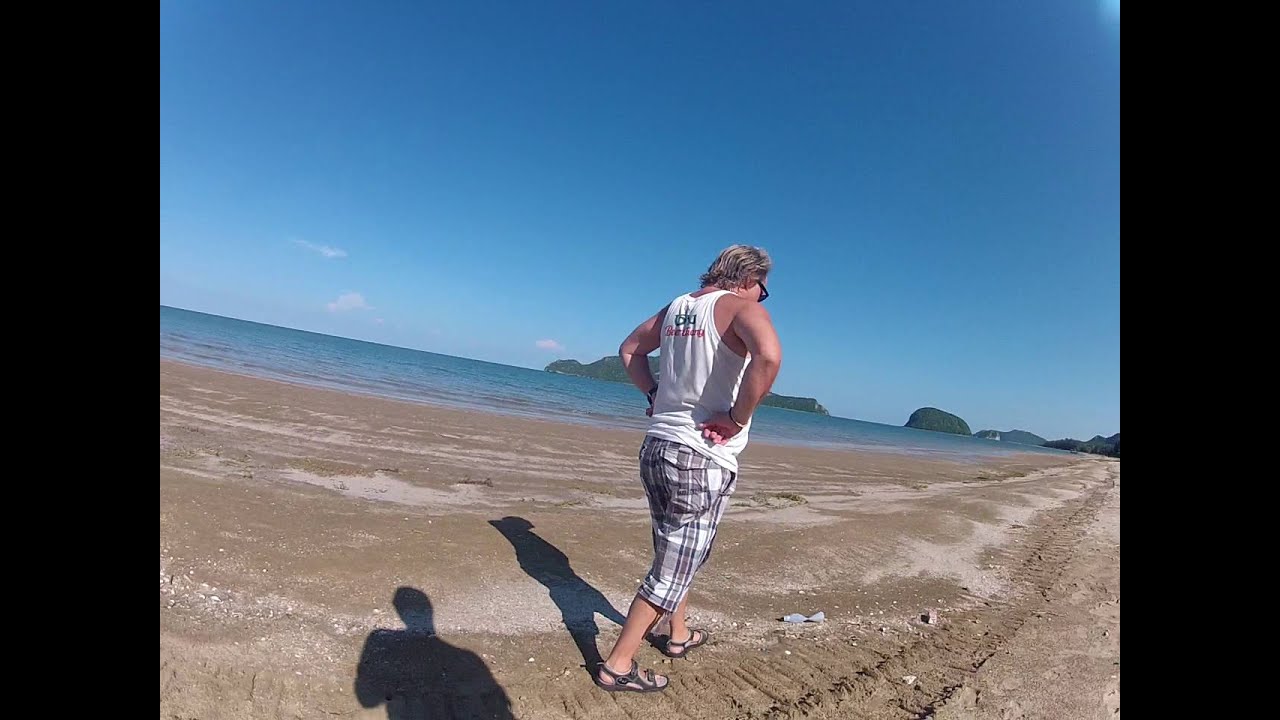 2015 Walking along Dolphin Bay beach in Sam Roy Yot - YouTube