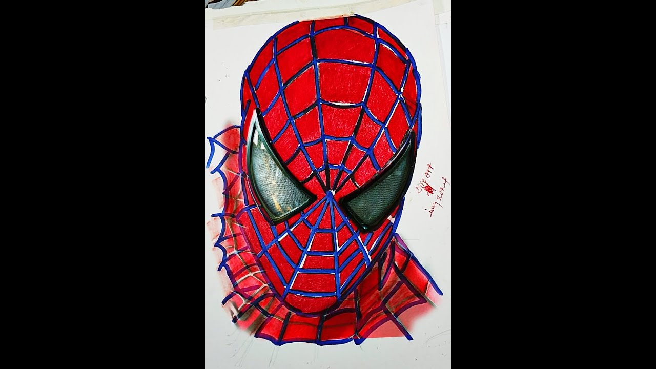 Spider-Man Drawing (Sam Raimi Suit) - Time-lapse + Real-time ...