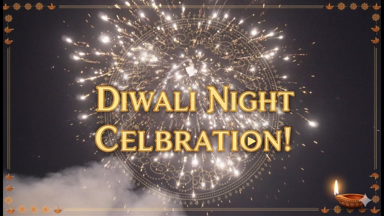 EPIC दिवाली नाइट! पूजा, मिठाई और आसमान में रंग-बिरंगे पटाखे 🎇 Our ...