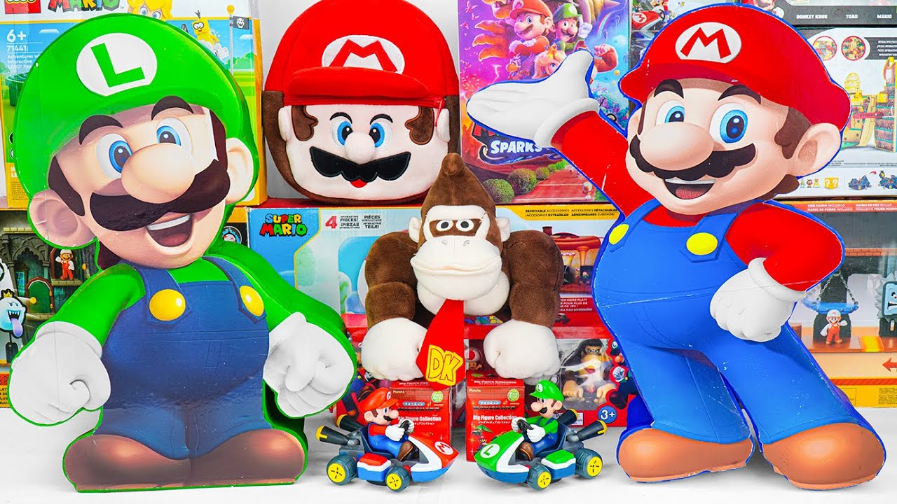 Super Mario Bros Mystery Box Unboxing Toys Review 💚 Mario, Luigi ...