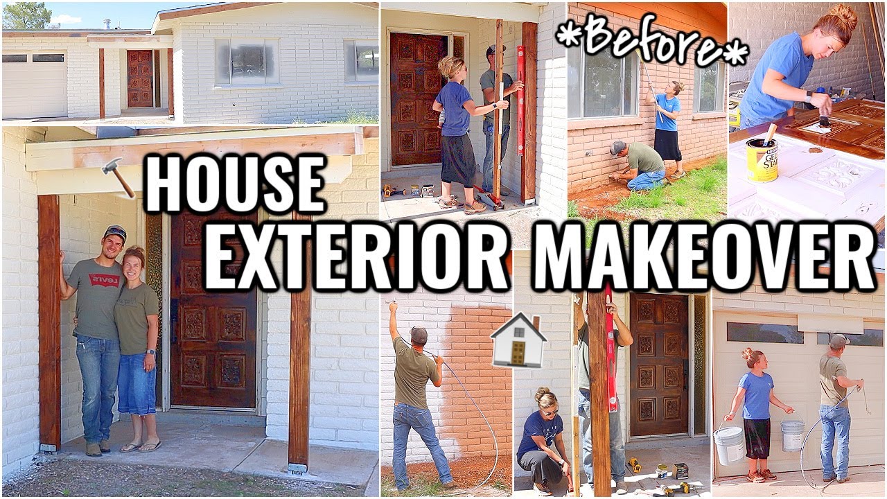 RENOVATION HOUSE EXTERIOR TRANSFORMATION!! HOUSE TO HOME Little Brick ...