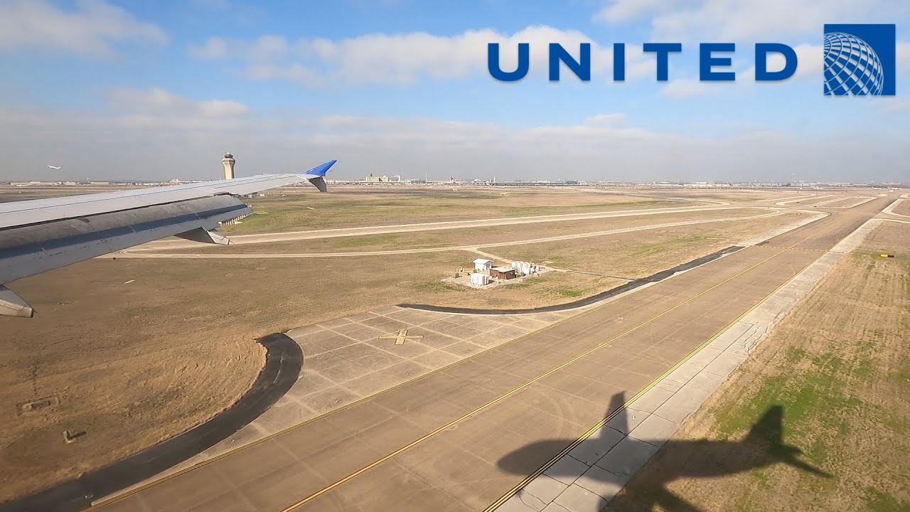 United Airlines A320 | Chicago to Dallas | Takeoff & Landing - YouTube
